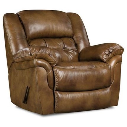HomeStretch Cheyenne 155 91 15 Casual Rocker Recliner with Tufted Back O Dunk O Bright Furniture Recliner Three Way